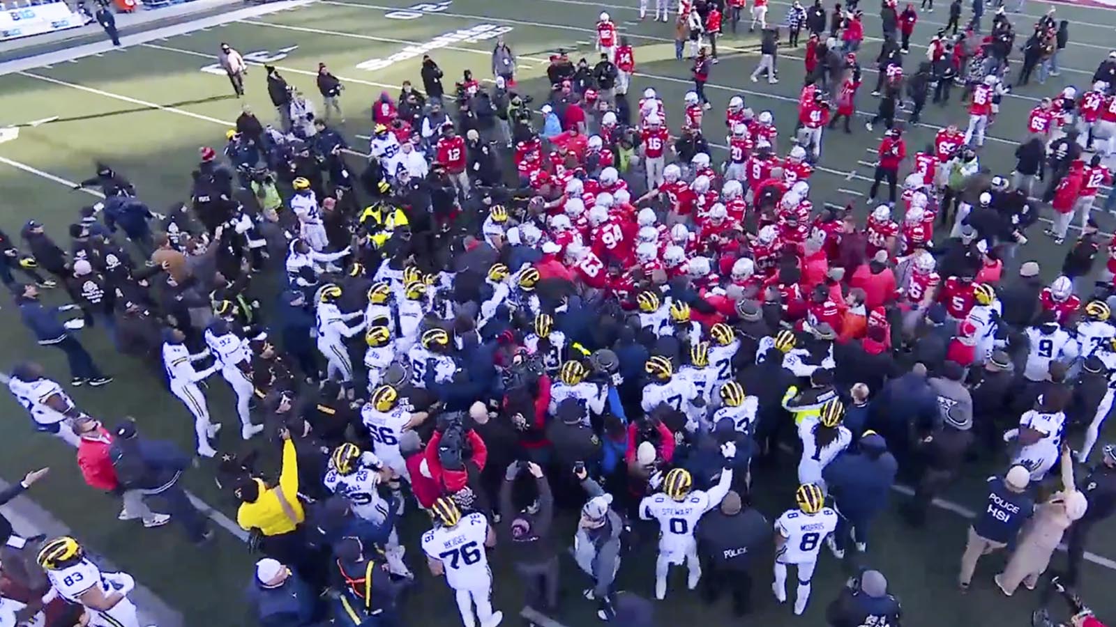 Watch: Brawl Erupts at Michigan-Ohio State Game - News Addicts