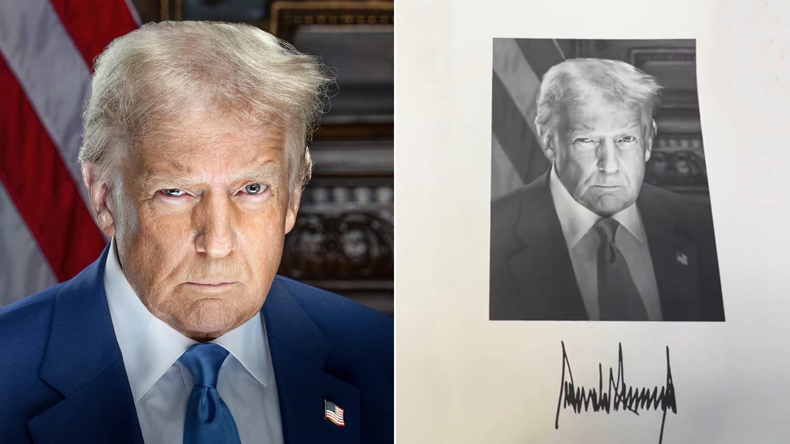 Trump’s Official Inaugural Portrait Is Unveiled - News Addicts