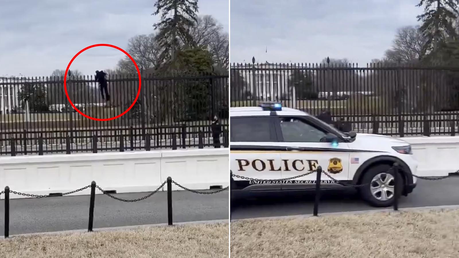 Secret Service Swarm as Man Climbs Over White House Fence - News Addicts